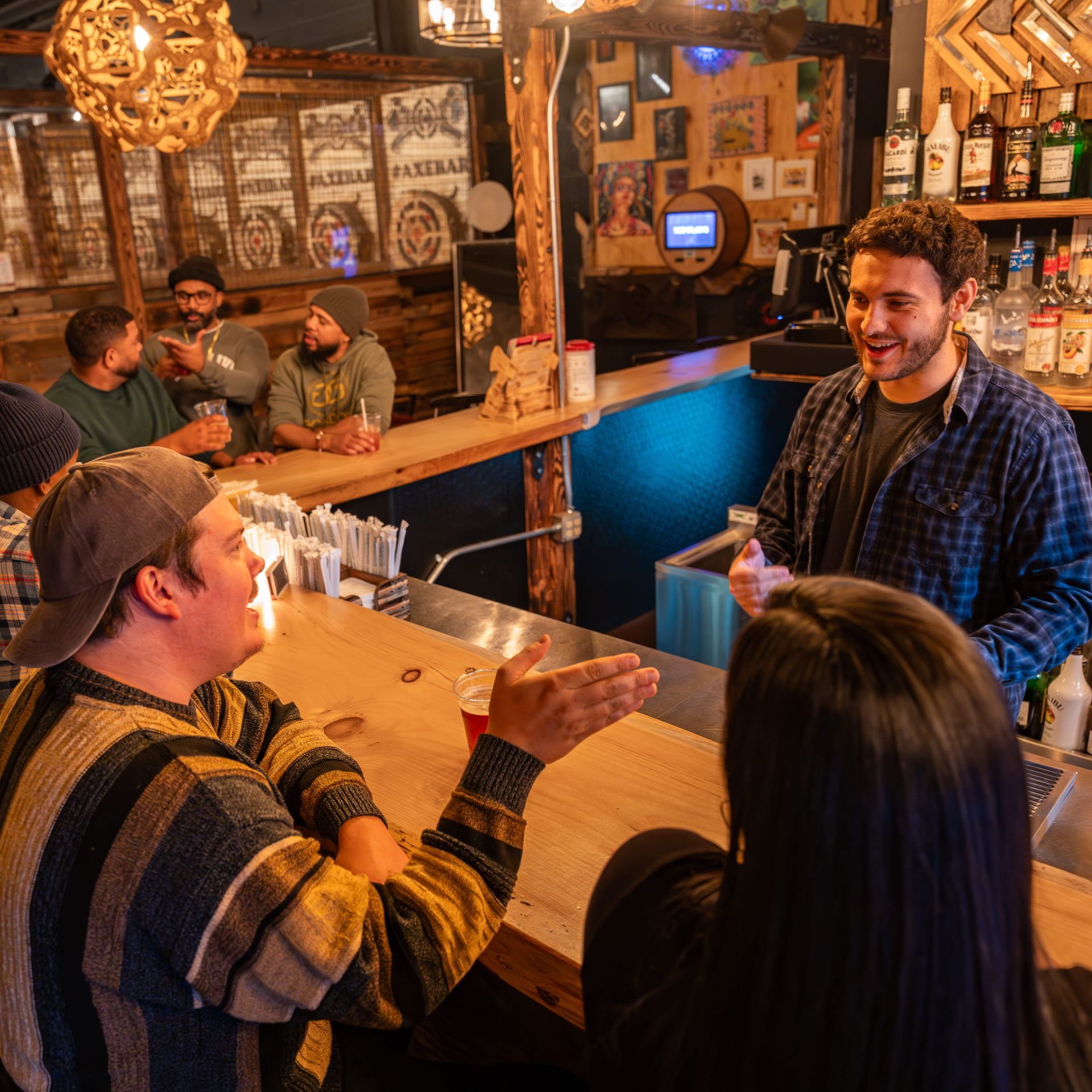 Axe bar - | R1 Indoor Karting | TimeMission | Interactive Darts | Axe ...